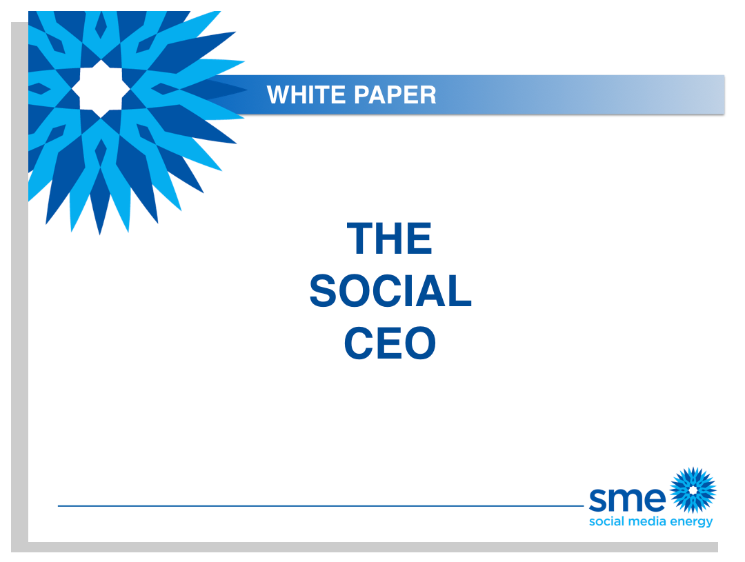 The Social CEO | White Paper Download - Social Media Energy | Social ...